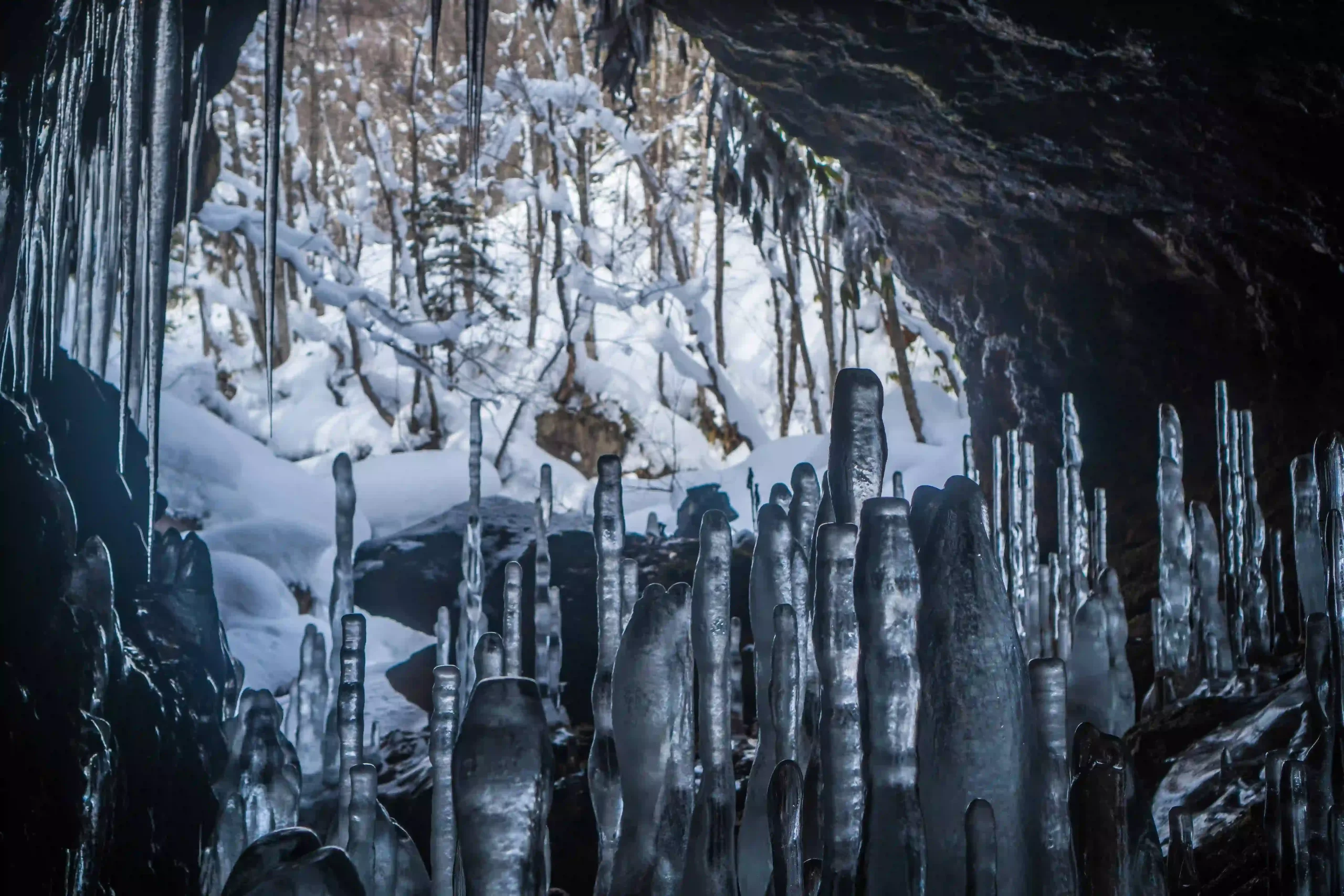 Bamboo Ice Caves Snowshoeing Tour | Nobo Tours